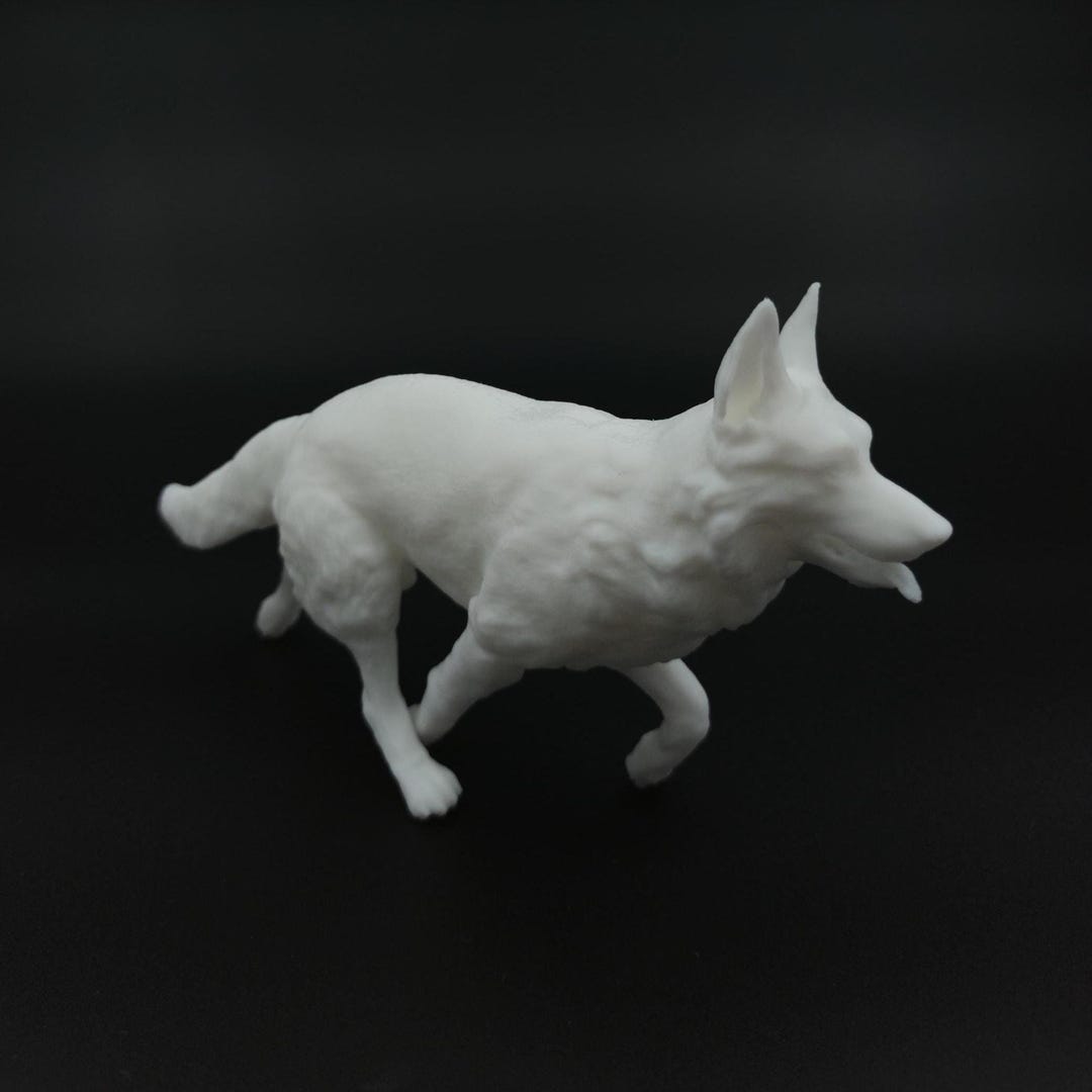 3D Printed German Shepherd – Realistic Dog Figurine, Handmade Pet ...