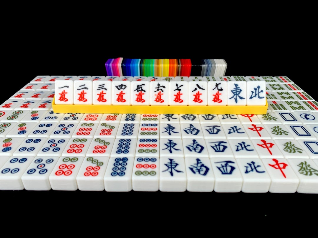Mini Mahjong Set 3D Printed, Portable Game for Travel, Family Fun, and ...