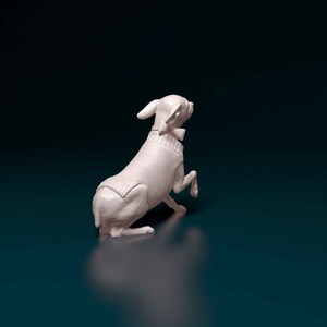 3D Printed Miniature Pinscher Dog Statue Ready-to-paint - Etsy