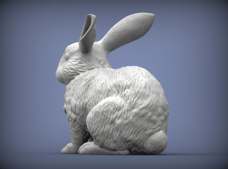 3D Printed Rabbit Statue - Etsy