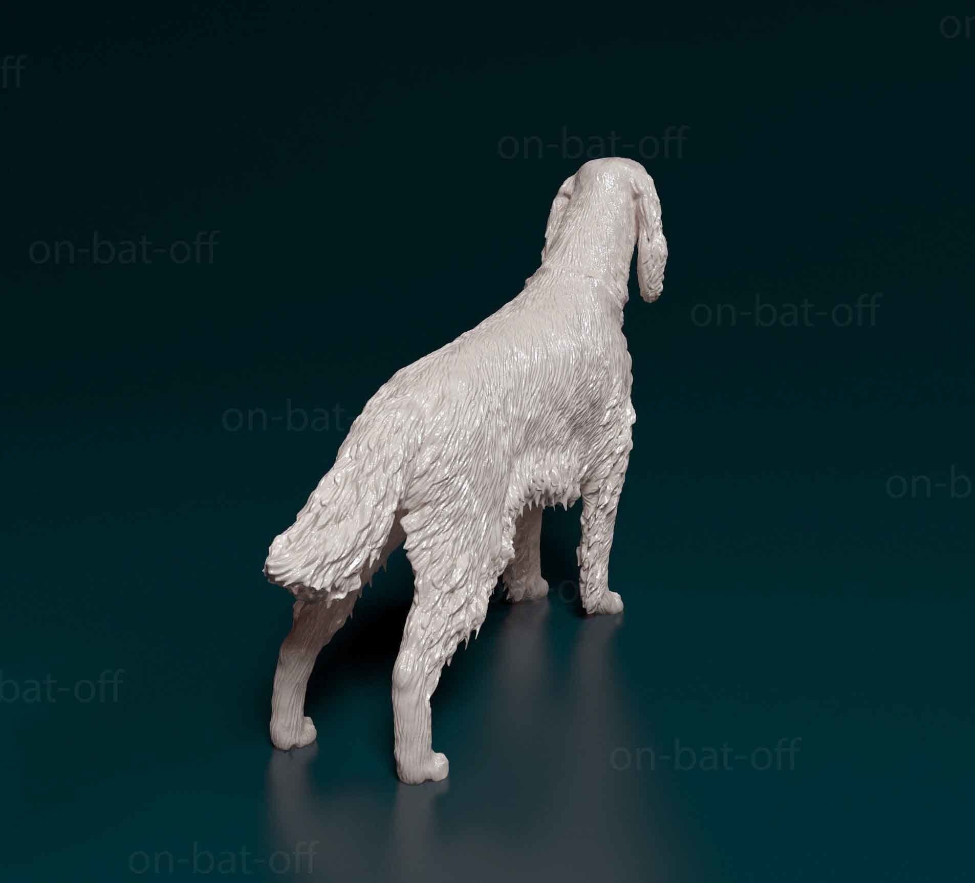 3D Printed Irish Red Setter Dog Statue Ready-to-paint - Etsy