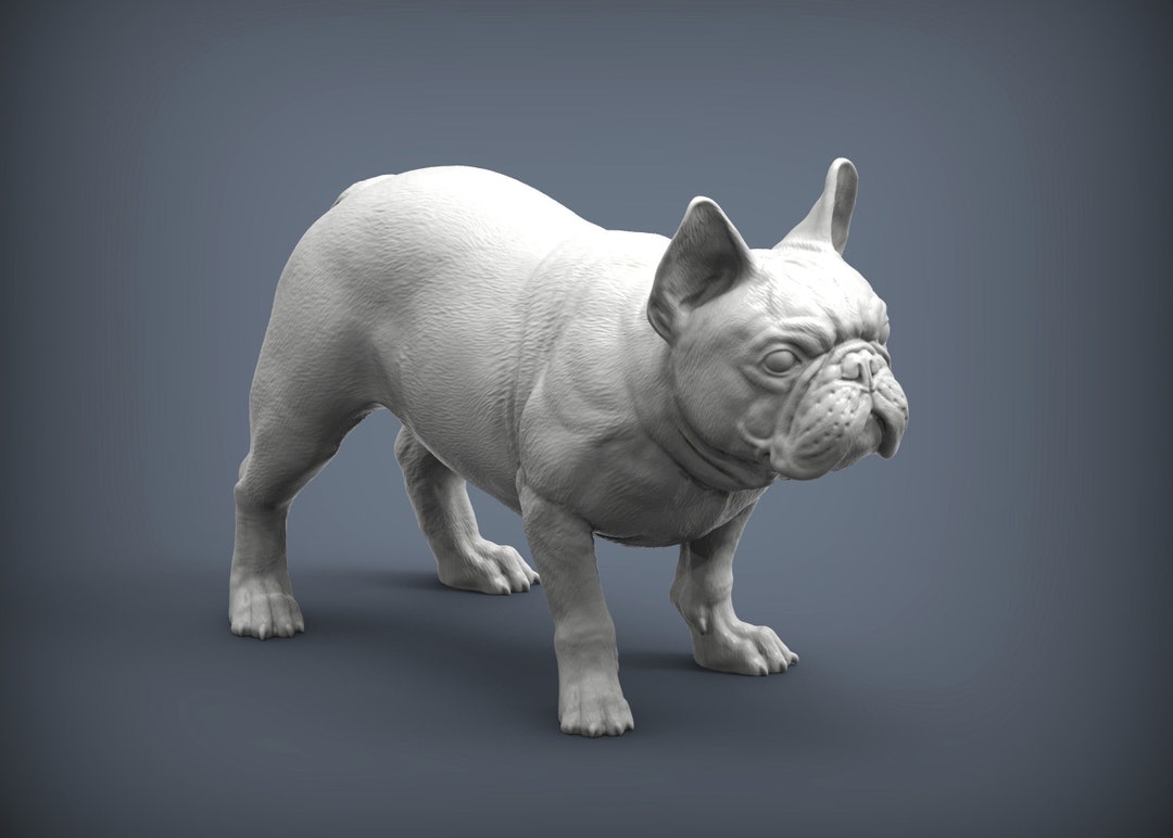 3D Printed French Bulldog Sculpture - Perfect Home Decor and Gift for ...