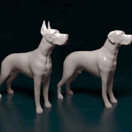 Great Dane cropped Dog Marble Statue Limited Edition - Etsy