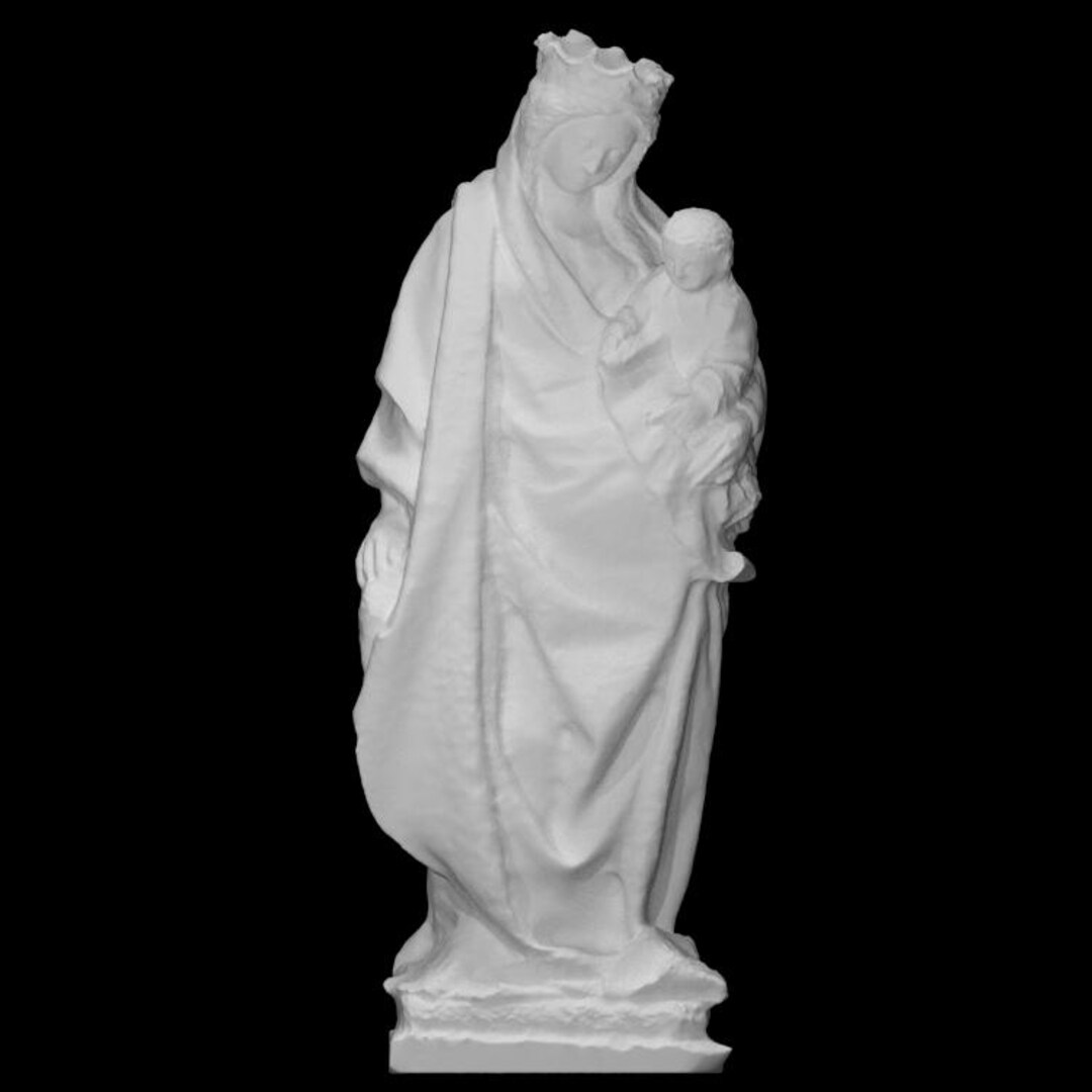 3D Printed Virgin Mary – Religious Statue, Handmade Catholic Sculpture ...