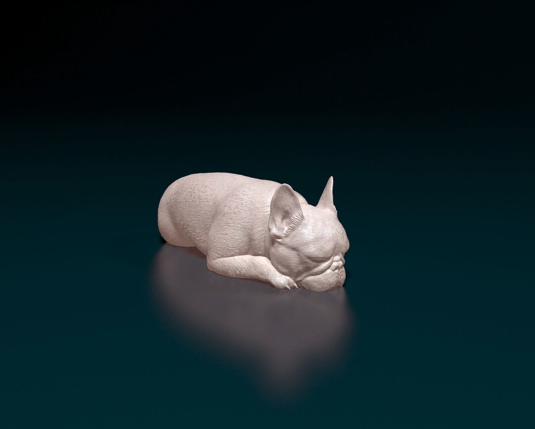 3D Printed French Bulldog – Cute Dog Figurine, Handmade Pet Sculpture ...