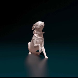 3D Printed Miniature Pinscher Dog Statue Ready-to-paint - Etsy