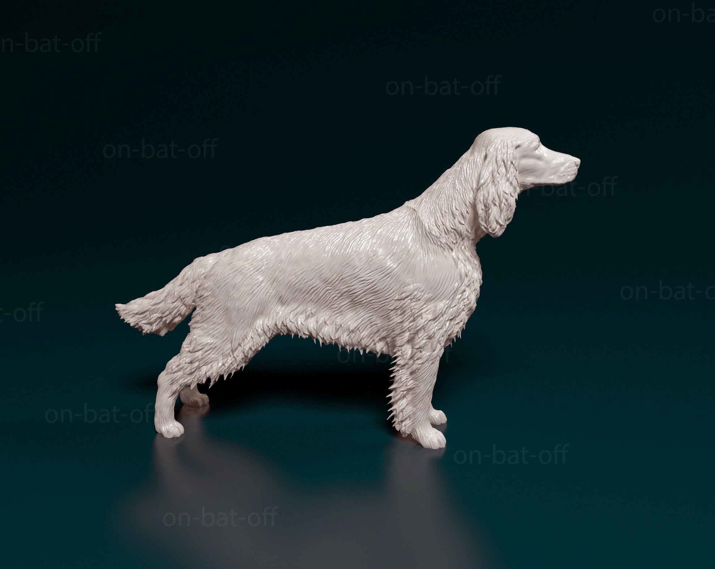3D Printed Irish Red Setter Dog Statue Ready-to-paint - Etsy