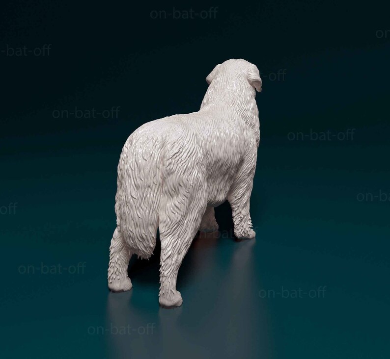 3D Printed Newfoundland Dog Statue Ready-to-paint Unpainted - Etsy