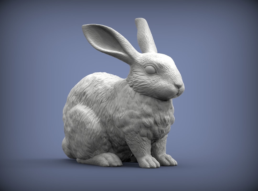 3D Printed Rabbit Statue - Etsy
