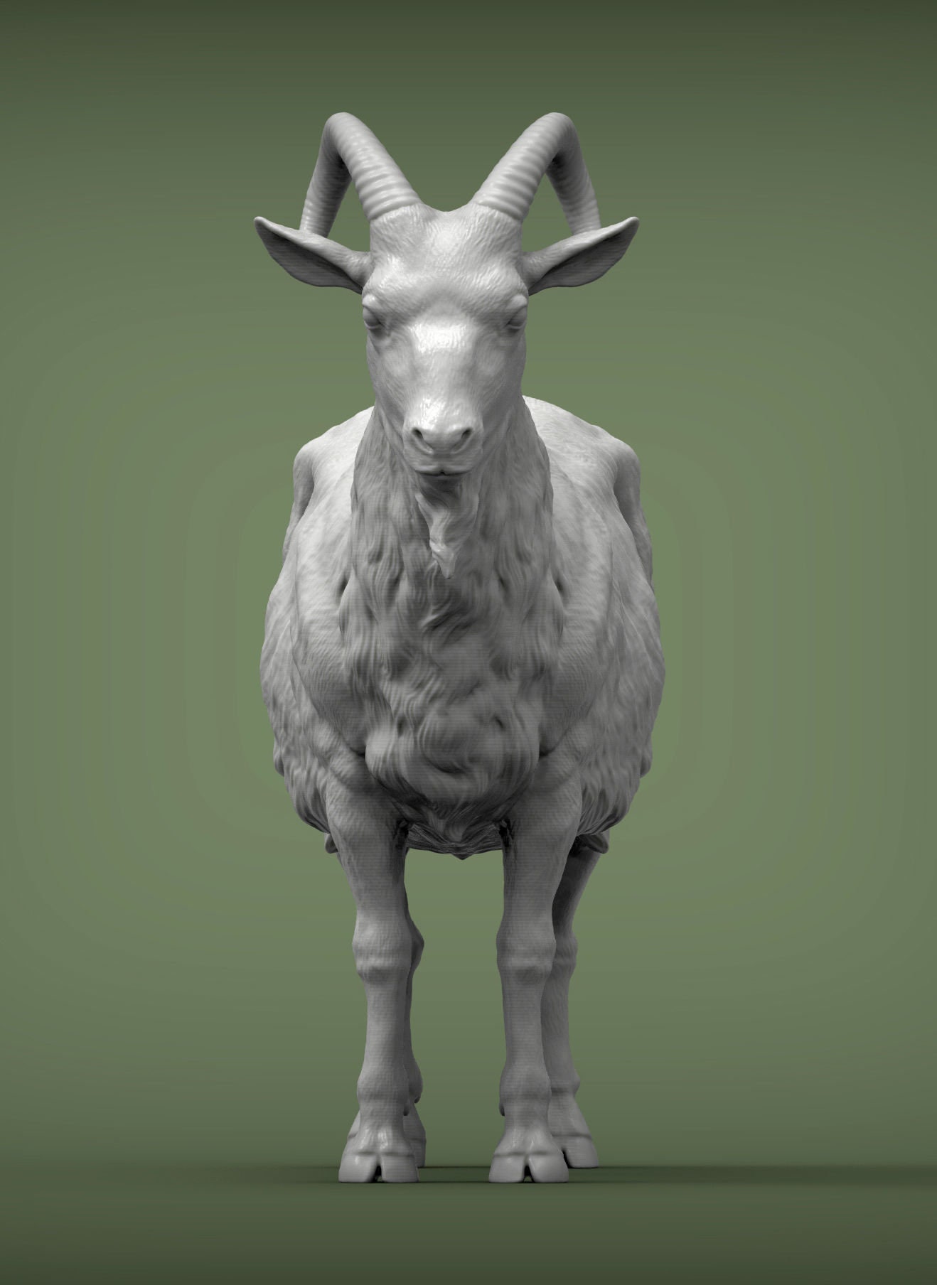 3D Printed Goat Statue - Etsy