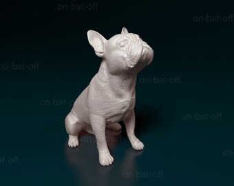 3D Printed Brittany Dog Statue Ready-to-paint Unpainted - Etsy