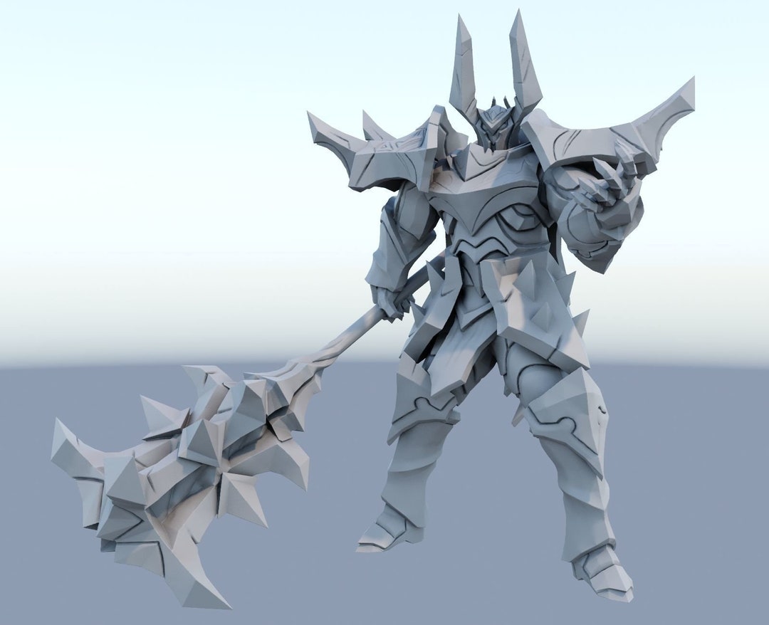 League of Legends Mordekaiser Figurine - 3D Printed Collectible for ...