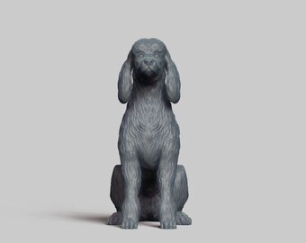 3D Printed Chow-chow Dog Statue Ready-to-paint Unpainted Printing or ...