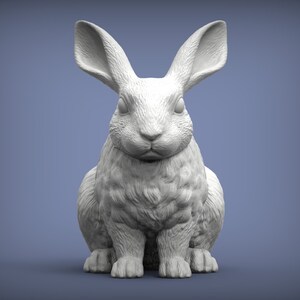 3D Printed Rabbit Figurine for Shelf Display or Indoor Decoration - Etsy