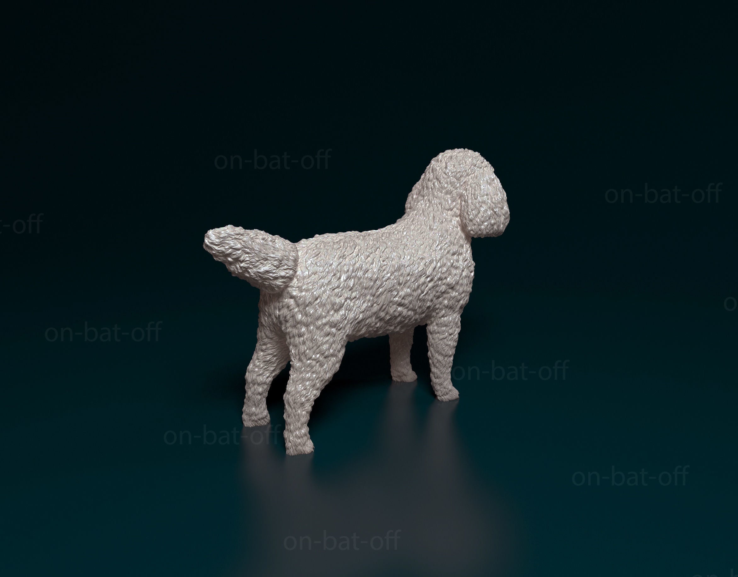 3D Printed Cockapoo Dog Statue Ready-to-paint Unpainted - Etsy Singapore