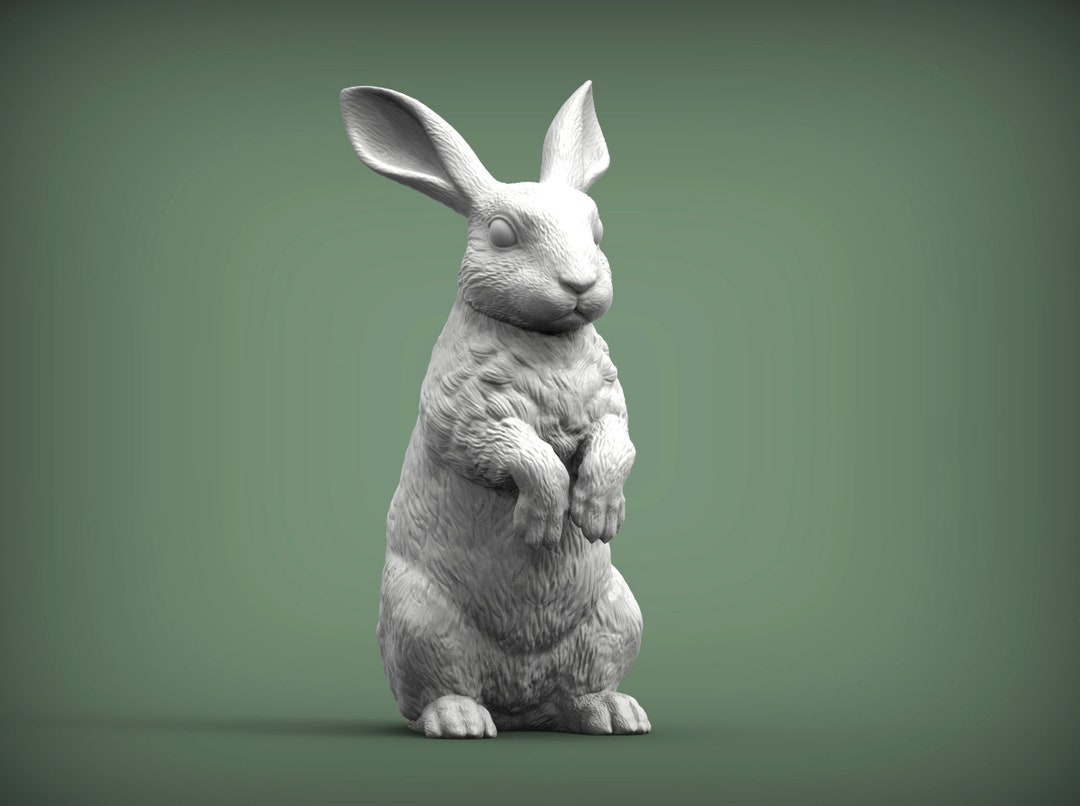 3D Printed Rabbit Statue - Etsy