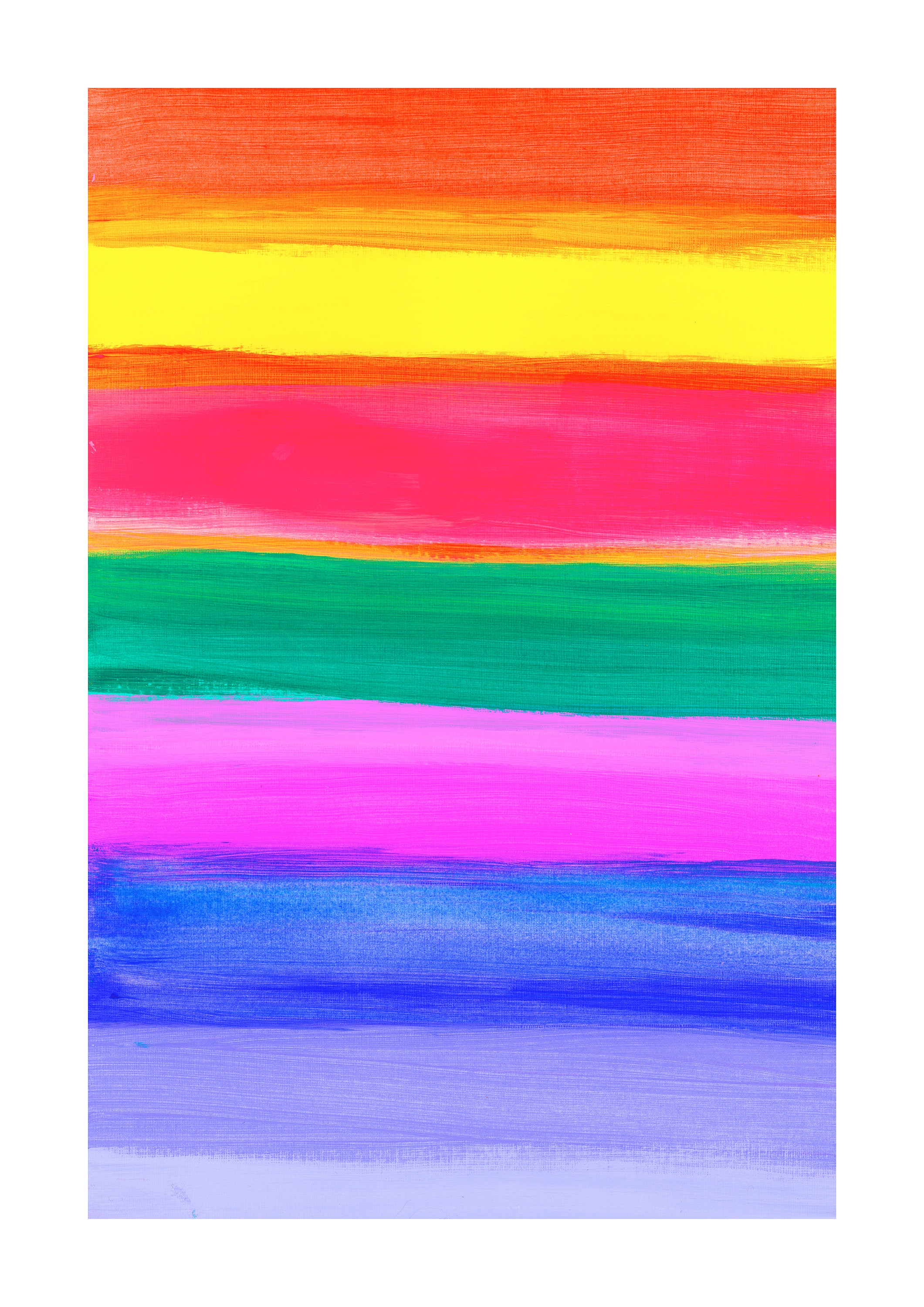 Neon Rainbow Abstract Giclée Wall Art A1 A2 A3 A4 Print | Etsy