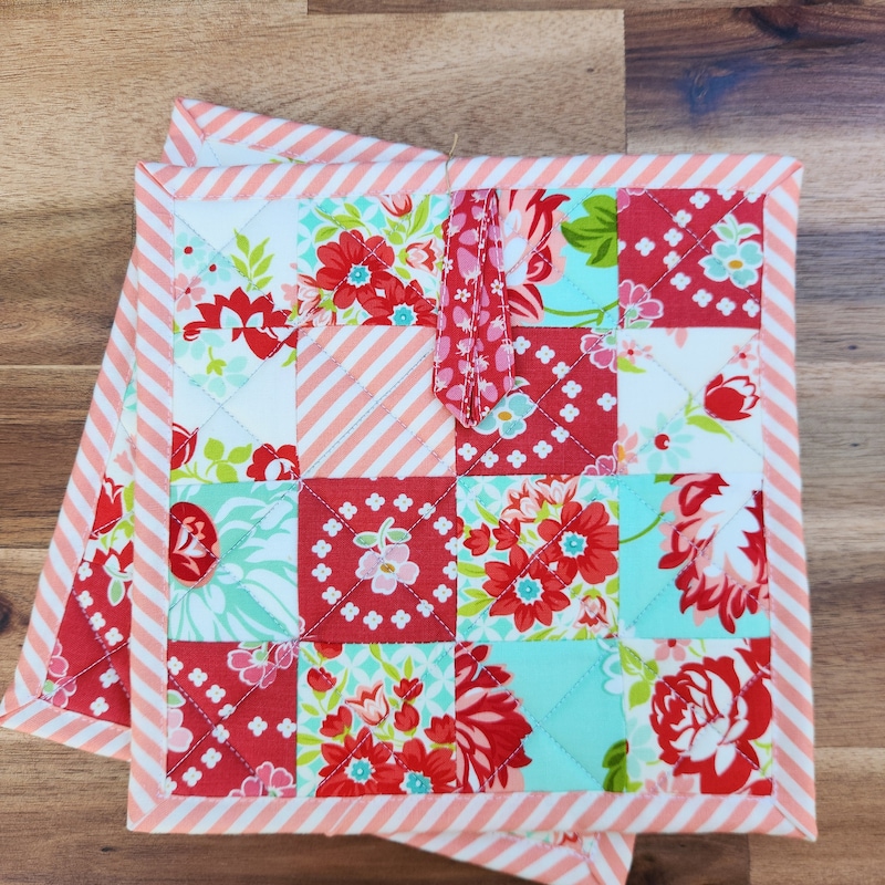 Patchwork Potholders - Etsy