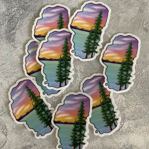 Lake Tahoe Outline Sticker - Etsy