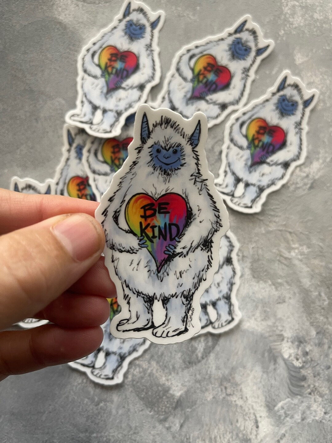 Be Kind Yeti Sticker - Etsy