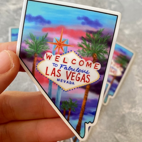Las Vegas Stickers Nevada Stickers Travel Stickers Stickers - Etsy