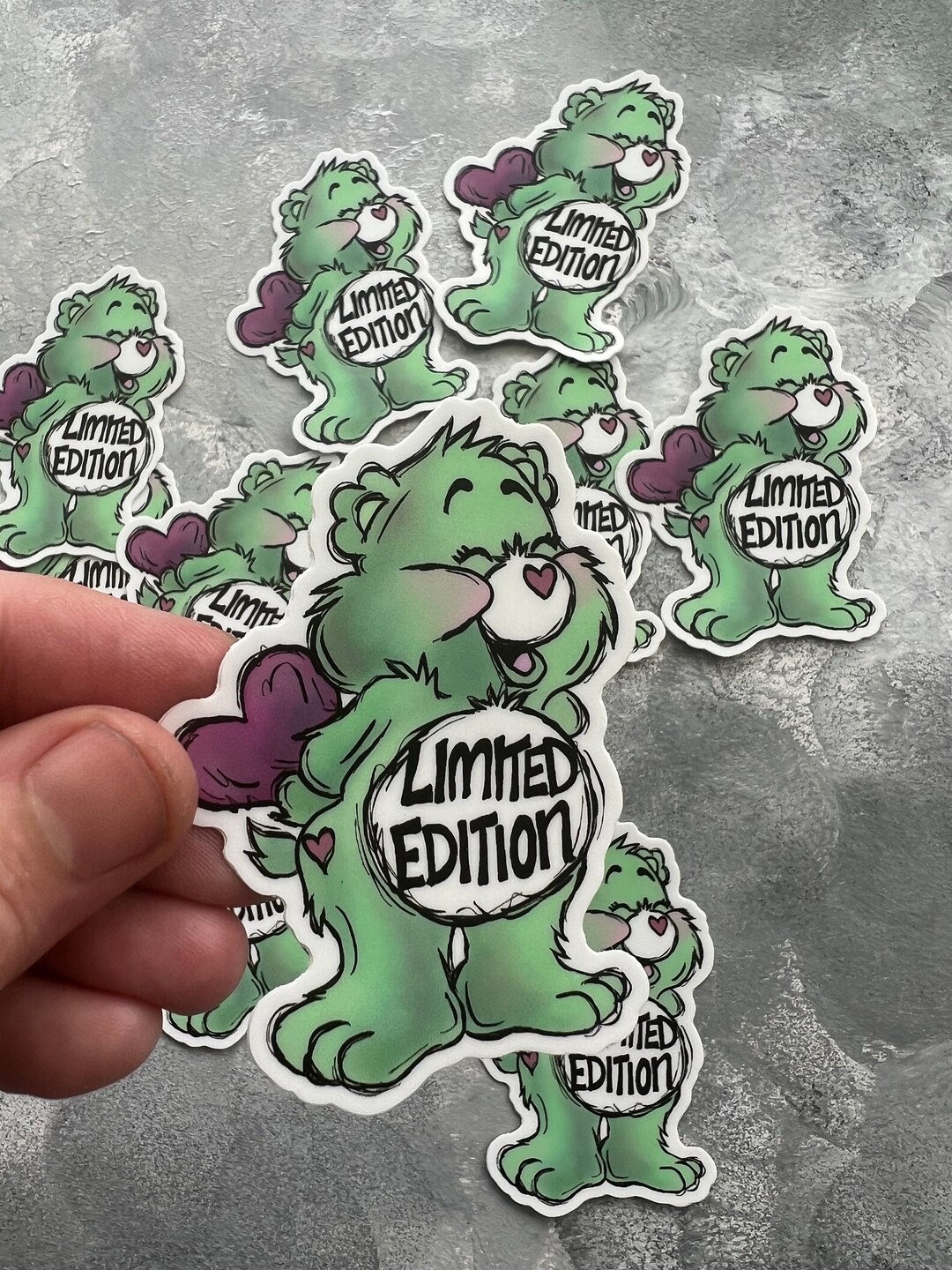 Limited Edition Care Bear Sticker - Etsy
