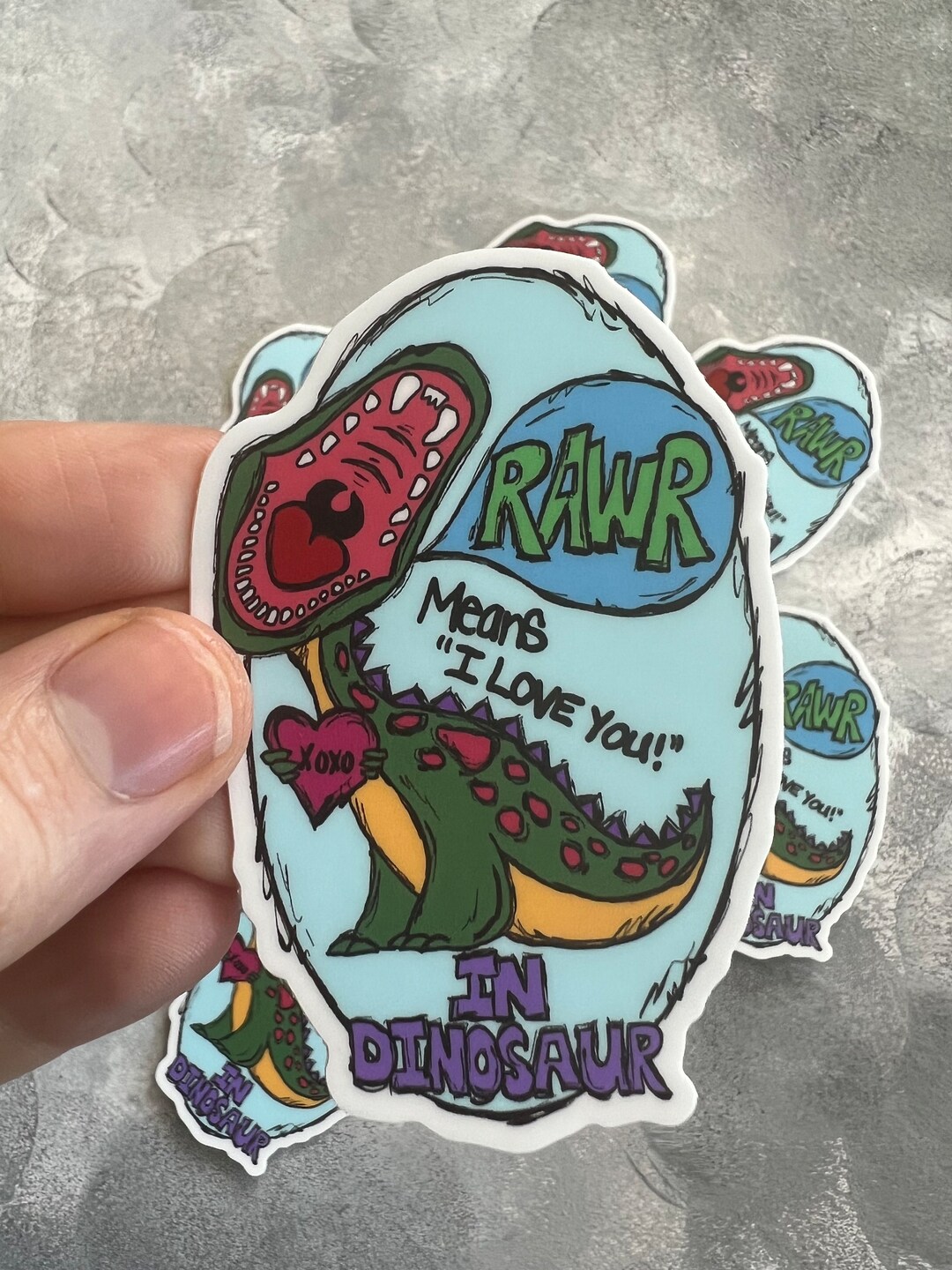 Rawr Sticker - Etsy