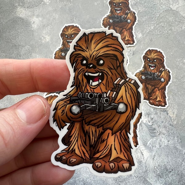 Chewbacca Decal Sticker - Etsy