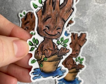 Baby Groot Vinyl Decal Sticker - Etsy