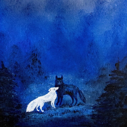 FOX & WOLF // Signed A4 Print - Etsy
