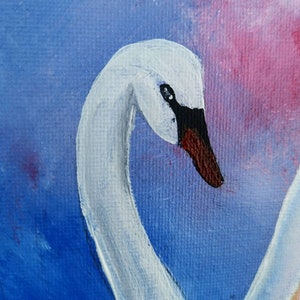 SWAN LAKE, Original Acrylic A3 Painting, Ballerina Art, Swan, Dancing ...