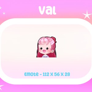 Surprised Val Animated Emote twitch, Youtube & Discord - Etsy