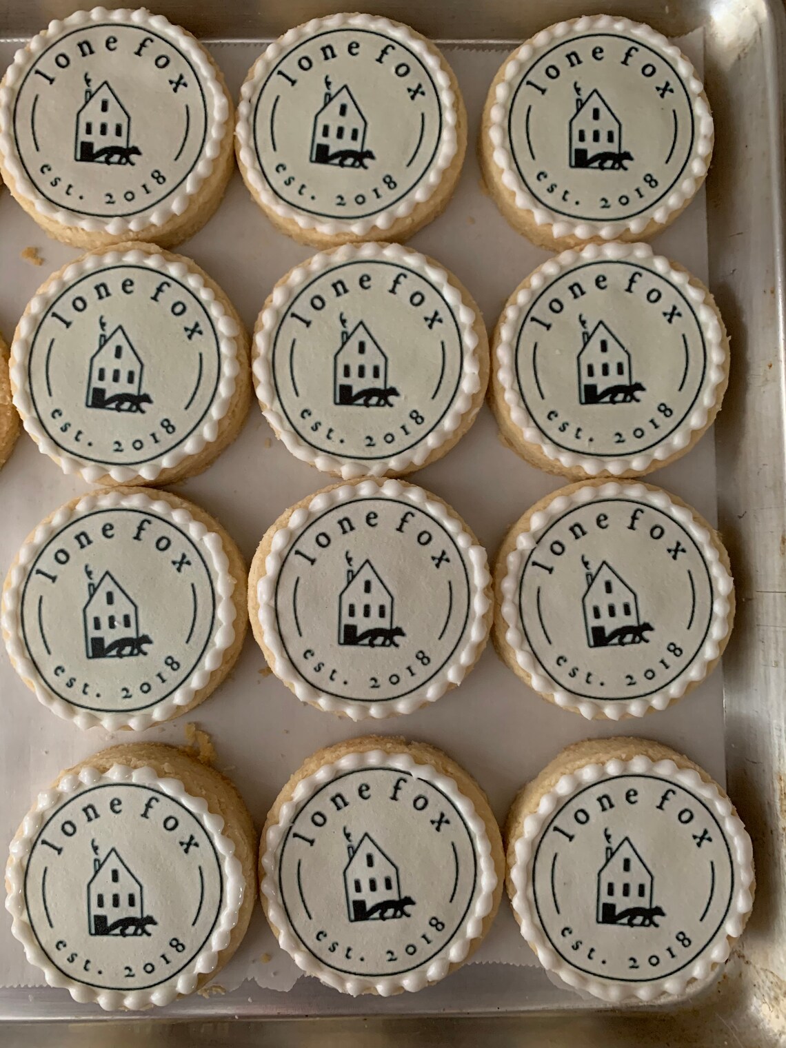 Scottish shortbread with your company logo and message. | Etsy