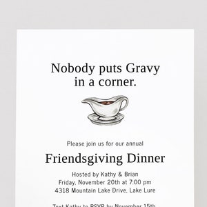 Funny Friendsgiving Invitation, Friendsgiving Dinner Invite, Editable ...