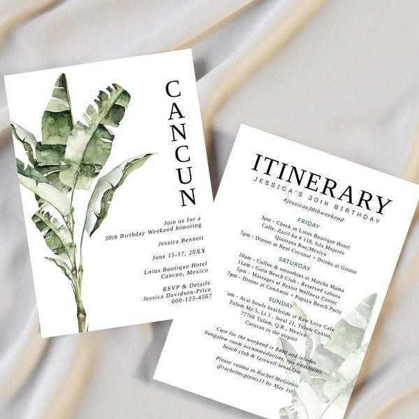 30th Birthday Destination Party Invitation - Etsy