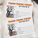 Pumpkin Carving Contest Voting Card, Pumpkin Painting Party Vote Card ...