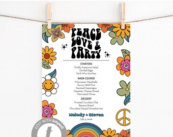 Disco Bar Menu Retro Disco Drinks Menu Disco Bachelorette - Etsy