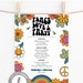 Retro Menu Template, Retro 70s Wedding Menu, Groovy Hippie Party Menu ...