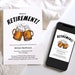 Retirement Party Invitation, Beer Retirement Party Invite for a Man ...