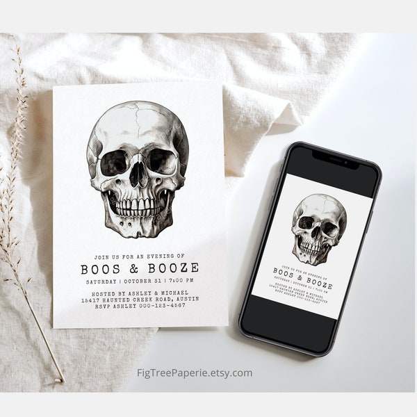 Boos and Booze Party - Etsy