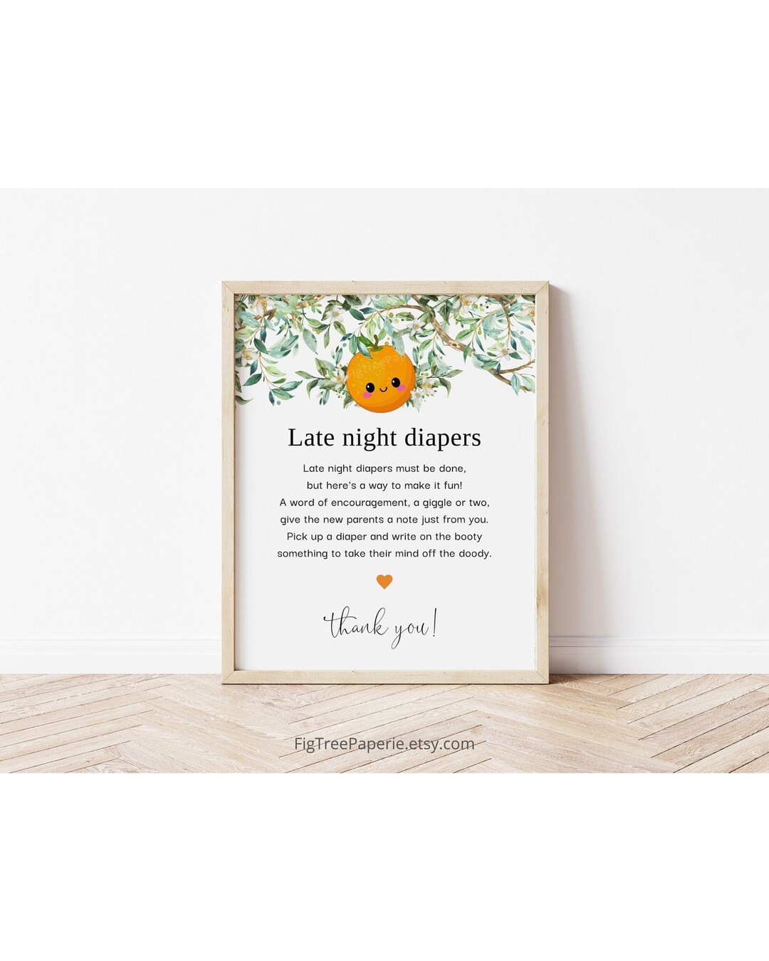 Late Night Diapers Sign, Little Cutie Baby Shower Sign, Little Cutie ...