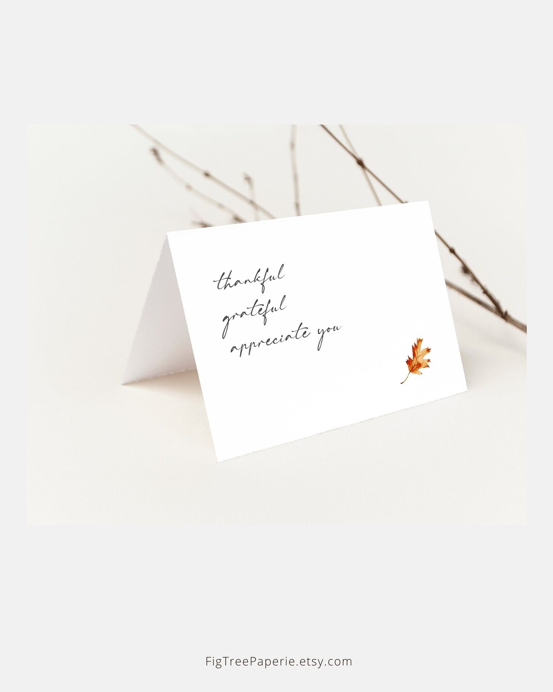 Thankful Card Printable Printable Appreciate You Card - Etsy
