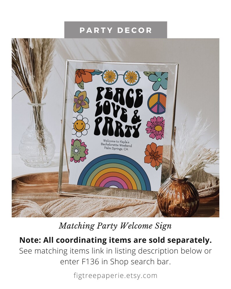 70s Theme Thank You Gift Tags, 70s Favor Tag. Groovy Party Favors ...