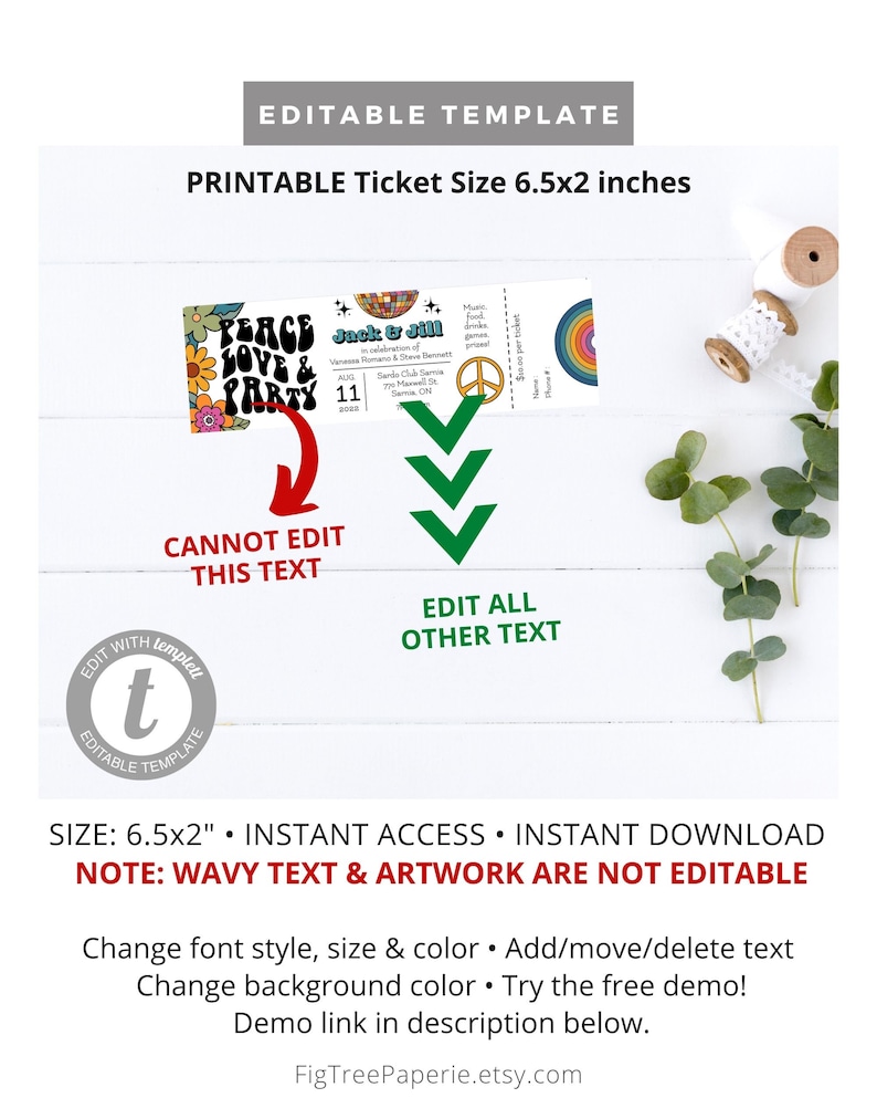 Jack and Jill Ticket Bundle, Jack & Jill Invite, Retro 70s Jack and ...