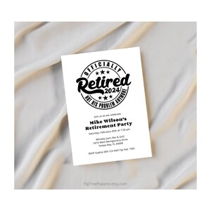 Retirement Invitation Men, Funny Retirement Party Invitation Man ...