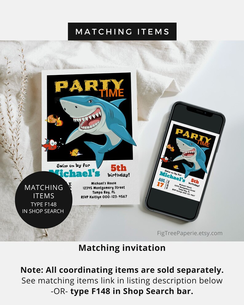 Shark Party Sign Warning Danger Sharks Sign Pool Party - Etsy