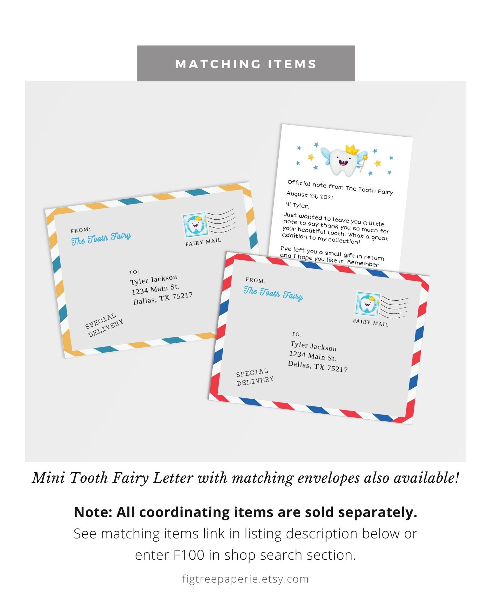 Tooth Fairy Gift Tag Printable Gift Tag from Tooth Fairy | Etsy