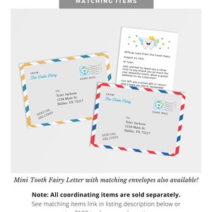 Tooth Fairy Gift Tag, Printable Gift Tag From Tooth Fairy, Tooth Fairy ...