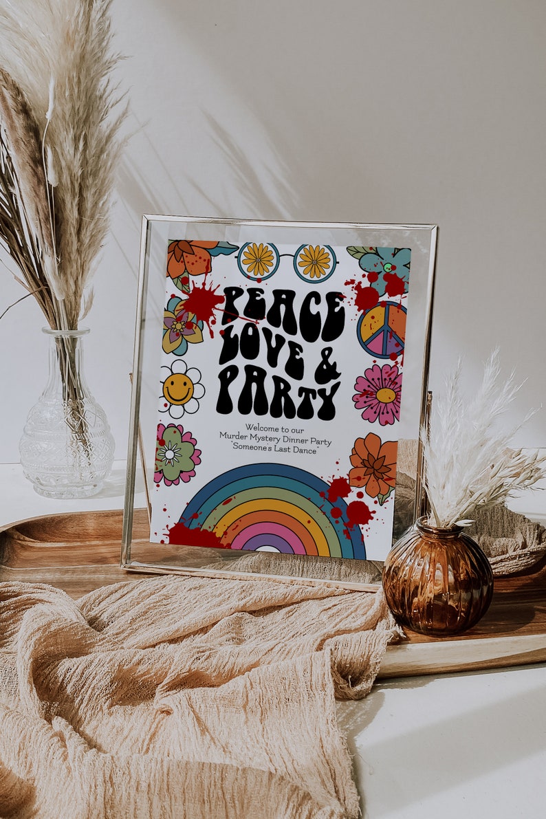 Murder Mystery Party Welcome Sign Murder Mystery Party Decor | Etsy