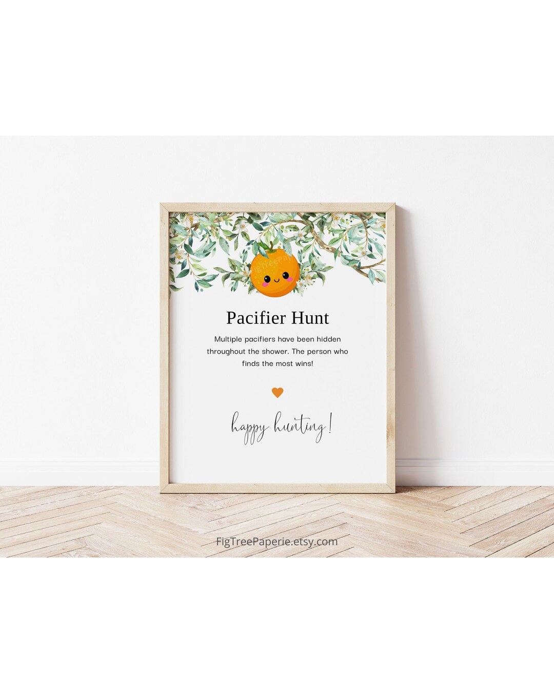Pacifier Hunt Game, Find the Pacifiers Sign, Little Cutie Baby Shower ...